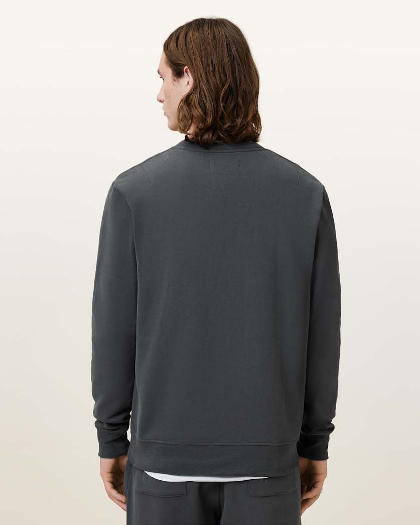Raven Crew Neck Ramskull Sweatshirt CARTER GREY | ALLSAINTS